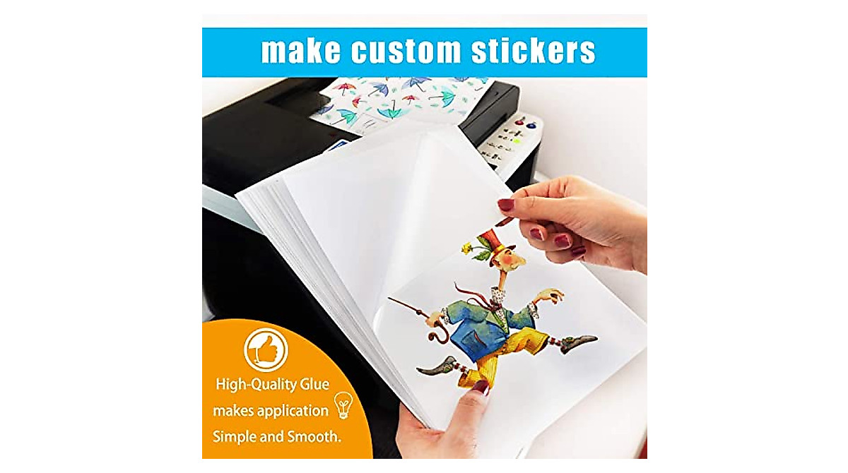 Premium Printable Vinyl Sticker Paper for Inkjet - Waterproof Decals