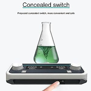 XENITE Large-Capacity Magnetic Stirrer, Button Knob Control, 10L/15L/20L/50L Forward and Reverse Stirring, 24-Hour Timing, Brushless Motor,15L