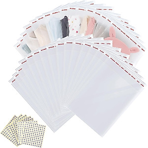 13" x 19" Large Resealable Cellophane Bags 200 pcs, Self Sealing Clear Bags for Packaging Products Self-adhesive Cello Bags for Clothes, T-shirts, Pants and Gifts