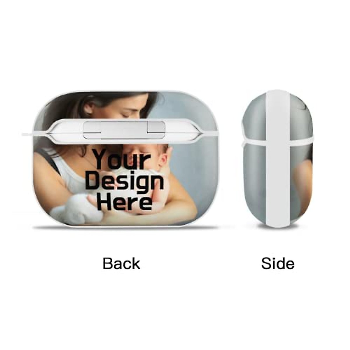 Custom Airpods Case Custom AirPods Pro Case Personalized Airpod Case with Keychain Personalized Your Photo/Text/Name Airpods Case for Men and Women