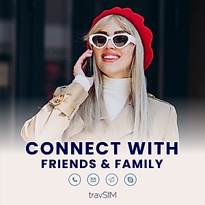 travSIM Prepaid USA SIM Card | 15GB Mobile Data with 4G/5G Speed. Unlimited Calls and Texts in The USA. The US SIM Card Works with iOS and Android Devices. Valid for 14 Days.