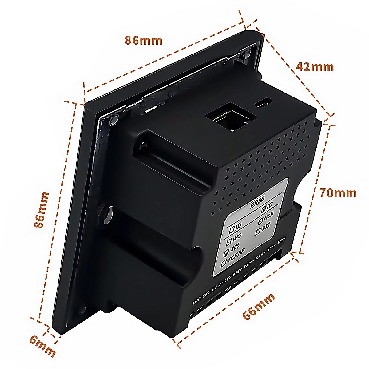 Embedded Barcode Scanner, Dynamic QR Code Access Card Reader, NFC/ID/IC RF Card Reader, RJ45 Interface, RS232, RS485, USB, Wiegand Protocol (Swipe ID card,Wiegand format)