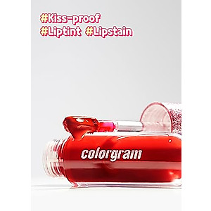 COLORGRAM Thunderbolt Tint Lacquer #02 Heart Tok | Highly Pigmented, Long Lasting, Moisturizing Lip Stain, Buildable and Blendable Lip Tint (0.2 fl.oz)