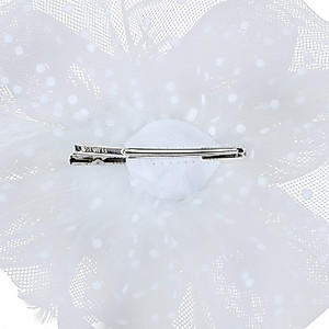 American Trends Fascinators Hat for Women Tea Party Hat Fashion Flower Feathers Headbands Derby Wedding Hat Hair Clip for Girls Women White