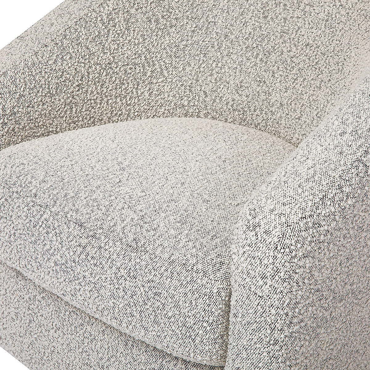 babyletto Madison Swivel Glider in Black White Boucle, Greenguard Gold and CertiPUR-US Certified