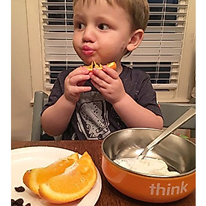 Thinkbaby Low Rise BPA Free Baby Bowl (Orange)