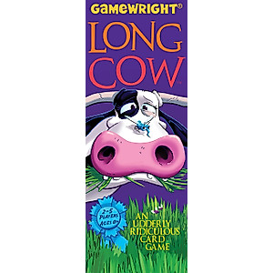 Gamewright Long Cow - an Udderly Ridiculous Card Game for 8 + Years Multi-colored, 5"