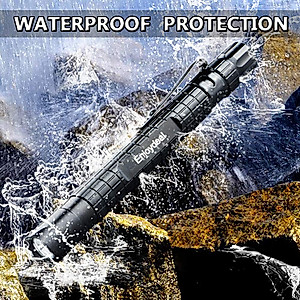 Enjoydeal 5PCS LED Pen Light Flashlight Ultra Slim 1000LM Penlight Waterproof Pocket Flashlight for Indoor Outdoor Inspection Work Repair and Emergency 5.5inch