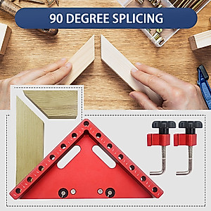 HFM 45 Degree Featherboard Bevel Cut Fence Table Saw Accessories Fits Standard 3/8" x 3/4" Miter Slot For auxiliary woodworking tools Making picture frames, boxes-Fence Accessories