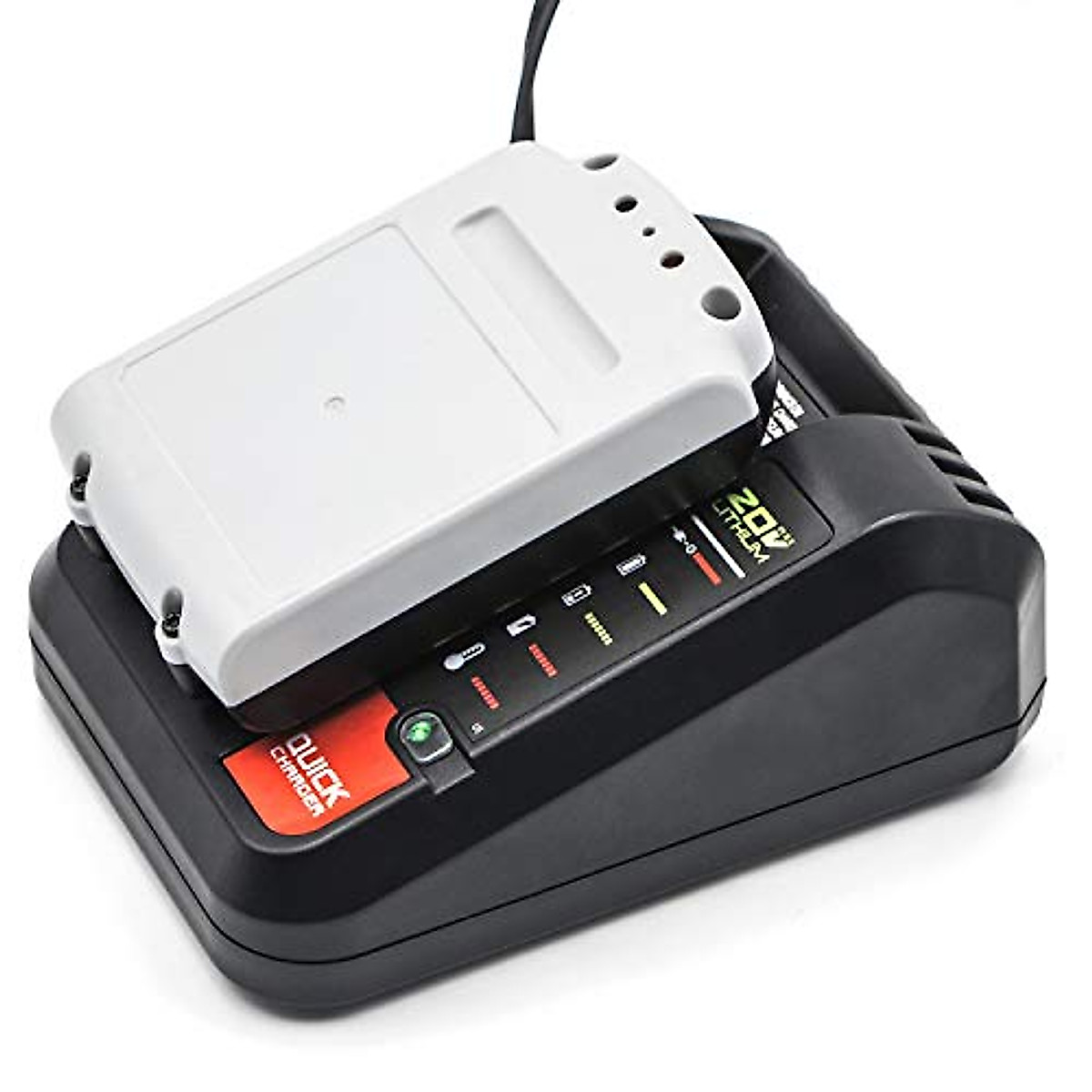 20V MAX Lithium Battery Quick Charger PCC692L Compatible with Porter-Cable 20V Battery PCC680L PCC685LP