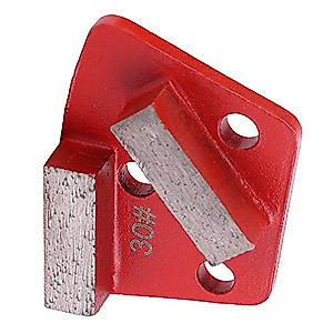 3 PCS Trapezoid Diamond Floor Grinding Pad Disc #30 Grit Metal Scraper for Grinder Floor Concrete (3)