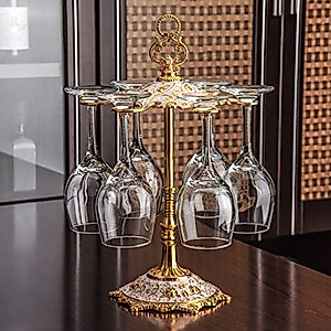 Tabletop Wine Glass Rack Stand-Alone Drying Rack Metal Drying Rack Wine Goblets Display Rack Kitchen Bar Decoration Multi-Function Display Rack Storage Rack Table top Wine Glass Holder