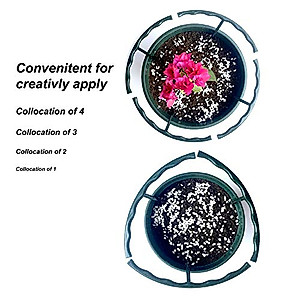 14Pcs Plant Support Plant Stake Half Round Plant Support Ring Garden Flower Support Plant Support Stakes for Tomato, Hydrangea, Indoor Plants, 6.3" Wide X 10.3" High