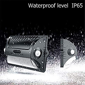 AKSPET Lights LED Wall Lamp Outdoor Solar Lights PIR Motion Sensor Double PIR Inductor 7 Colorful 3 Modes Split Security Solar Garden Light