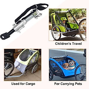 Bike Trailer Coupler Trailer Hitch Connector Axle Hitch Universal Fit for Child Pet Cargo Bike Trailers,Black Adapter Accessories by Sikawai