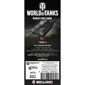 Gale Force Nine World of Tanks: German Tiger II - Wave 7 Heavy Tank Expansion, Miniatures Game