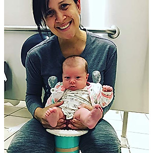 Top Hat Potty for Newborn Infant Potty Training | Elimination Communication | Includes 100% Cotton Undyed Fleece Cozy | Anti-Slip Rubber Band | for EC Baby Potty Training (Grey)