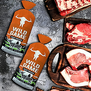 Skywin 50 Pack Wild Game Bags (3-5 lb), Durable Ground Game Meat Bags 6” x 14”,Protect Your Meat from Freezer Burn