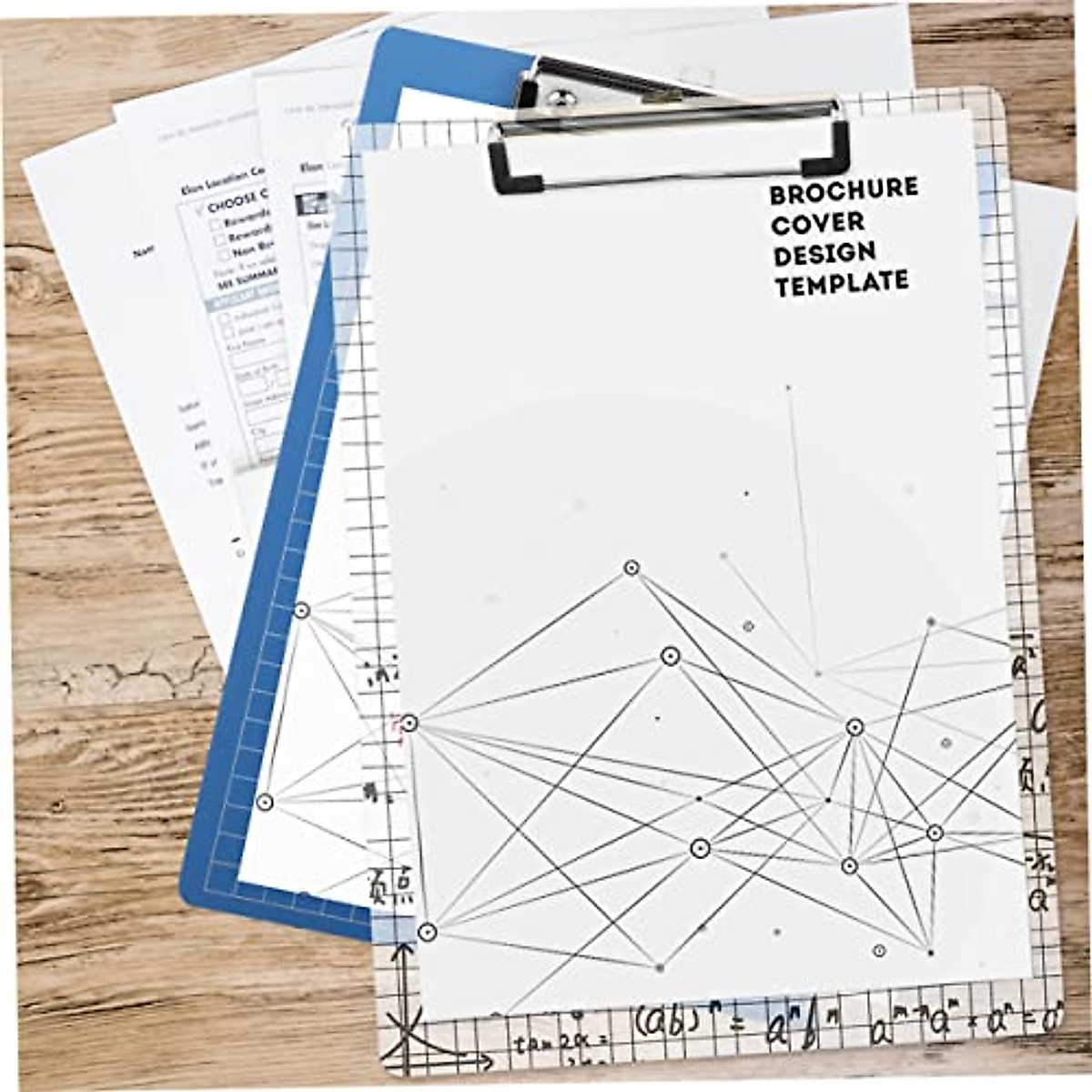 Tofficu Plastic Folders 2pcs Transparent Board Clip Memo Clipboards Sketch Clipboard Plastic Paper Clips Pocket Folders Plastic Office Folders Office Supplies Exam Paper Clips A4 Thin