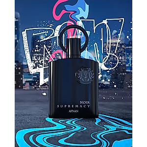 Afnan Supremacy Noir Eau de Parfum for Men, 3.4 Fl. Oz