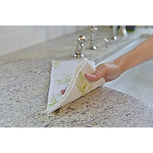 Full Circle Clean Again Super Absorbent Cleaning Cloths, Tree Buds, 2 Pack