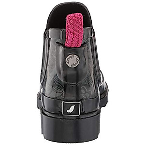 Sakroots Women's Boot, Rain Bootie, Rainboot Chelsea, Black Spirit Desert, 6