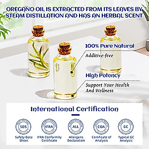 HIQILI Tea Tree Essential Oil and Oregano Essential Oil, 100% Pure Natural Therapeutic Grade for Home Aromatherapy Diffuser Oil
