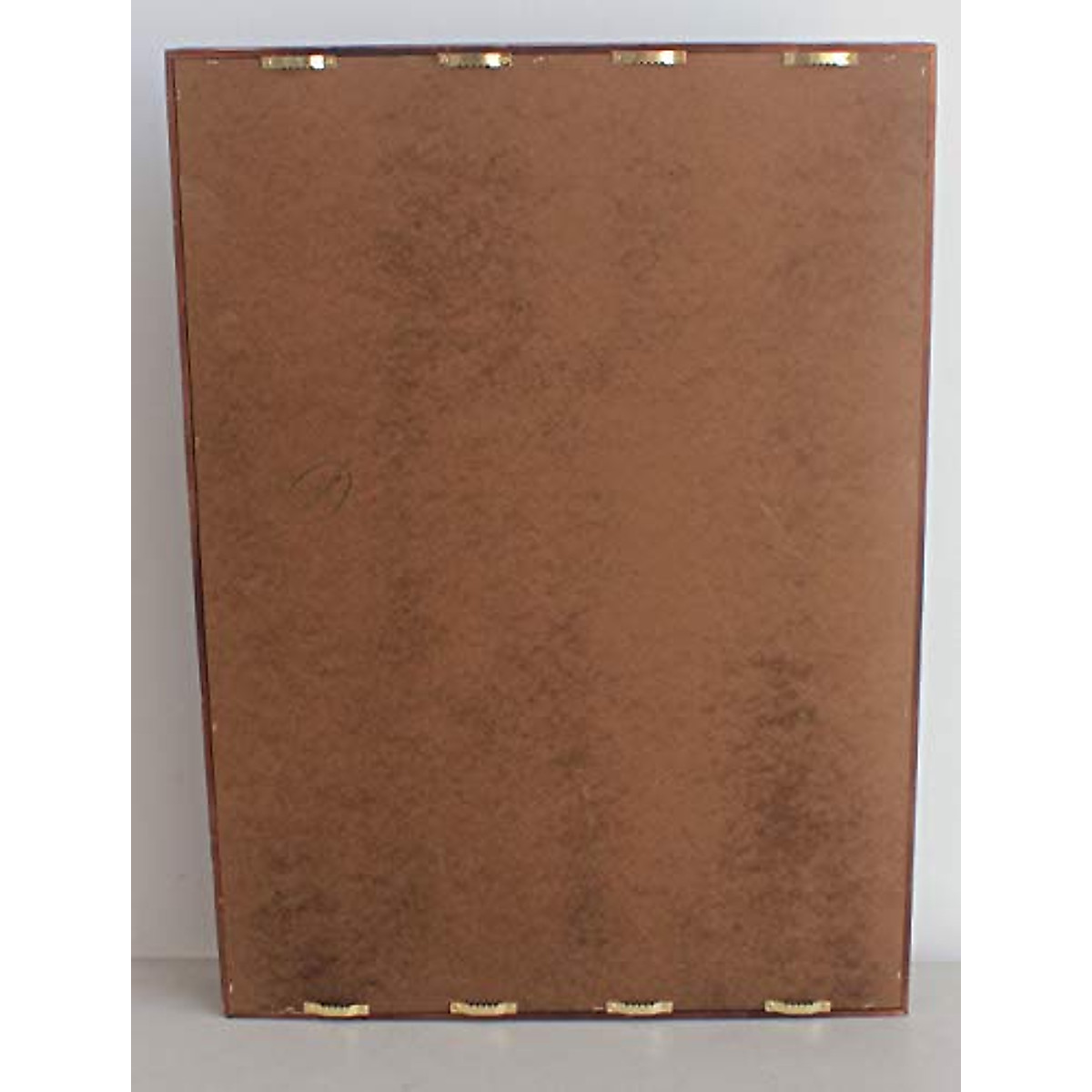 DisplayGifts Open Front Shot Glasses Display Case 56 Compartments Wall Mount Pint Glass Shadow Box Bar Collection or Small Items Display Shelving, No Cover on The Front, Rustic Brown Wood Frame