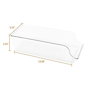 Set of 2 Can Drink Holder for Fridge Bin Organizer & Storage Can Dispenser for Refrigerator, Freezer, Countertop, Cabinets & Pantry