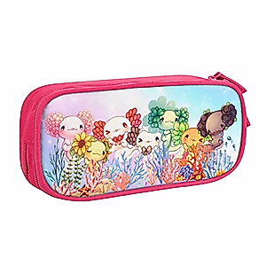 Axolotl Pencil Case Pencil Pouch Pencil Box Pencil Bag Pencil Holder Large Capacity Pen Case Pen Box For Boys Girls Pink One Size