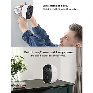 Security Cameras Wireless Outdoor for Home Surveillance, 1080P Spotlight Camera Color Night Vision, PIR Motion Detection, Lifetime Free Cloud Storage