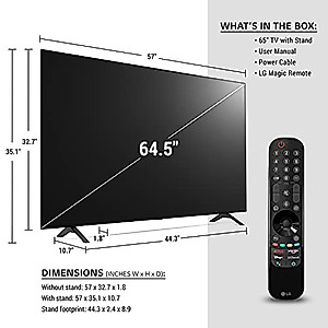 LG OLED65A1PUA Alexa Built-in A1 Series 65" 4K Smart OLED TV (2021) (Renewed)