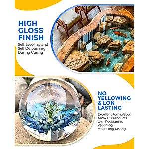 INCLY Deep Pour Epoxy Resin, 0.75 GL Epoxy Resin Kit for 2 to 4'' Pour Molds Craft, High Gloss & Bubbles Free & Crystal Clear Casting Resin Supplies for River Table, Wood Filler, Bar Top, 2 : 1 Mix