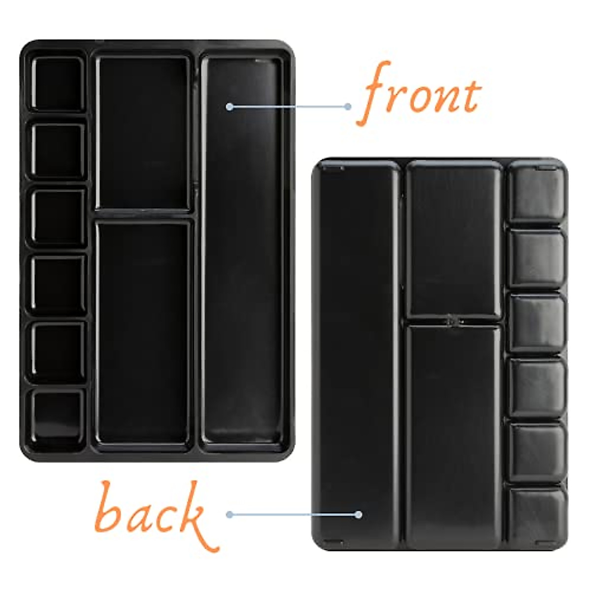 1InTheOffice 9-compartment Drawer Tray Organizer (2 Pack)