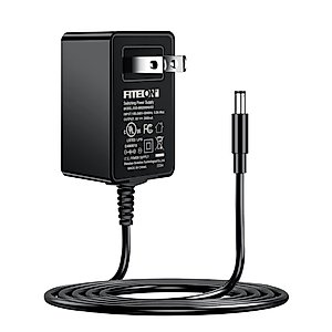 FITE ON 6V Adapter Replacement for Turbo Scrub 360 TS-MC6/3 TSDX-MO6 TSDX-M06 Cordless Floor Tile Scrubber TS MC 63 TSMC 6/3 DC 3.6V 1800mAh Battery RH-030 SW-059075A 5.9V 750mA Power Supply Charger