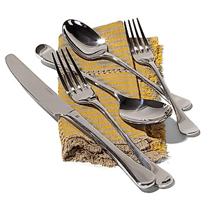Made In Cookware - Flatware Set - 4 Place Settings (20 Piece Set) - Crafted In Italy