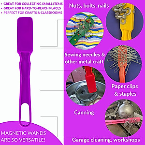MR CHIPS Made in USA Magnetic Wand with 100 Bingo Plus Extra Purple