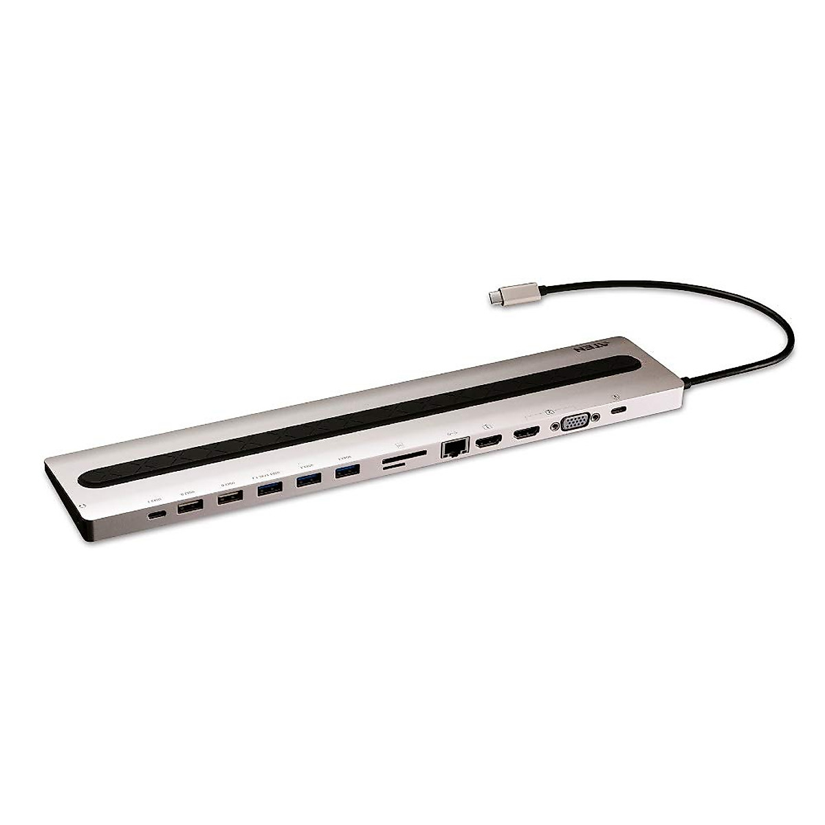 ATEN UH3237 USB-C Docking Station 13-in-1 USB C Dock for 13 Devices USB SD Micro SD with Power Pass-Through 85W PD 3.0 4K at 30Hz one HDMI or Dual Display Output at 60Hz Gold and Black Premium Design