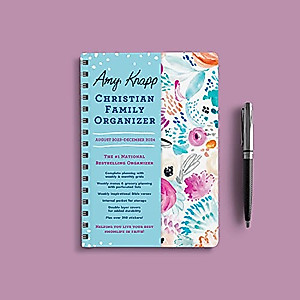 2024 Amy Knapp's Christian Family Organizer: 17-Month Weekly Faith & Inspiration Planner for Mom (Includes Stickers, Thru December 2024)