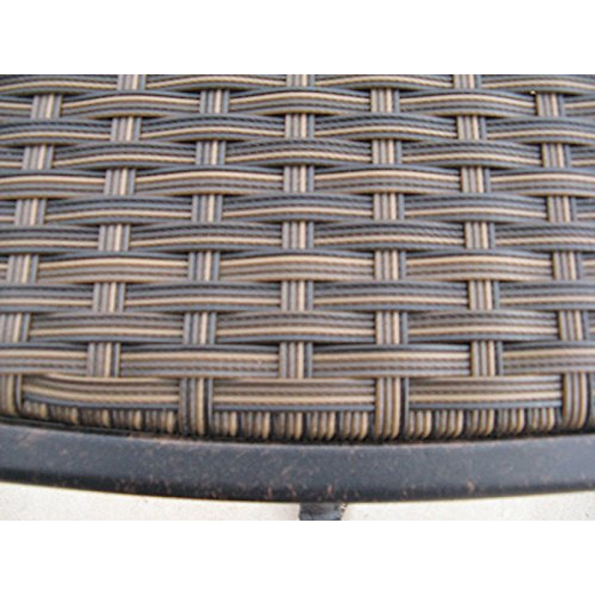 Patio Land Santa Clara Outdoor Set of 6 Swivel Rocker Dining Chairs Dark Bronze Cast Aluminum