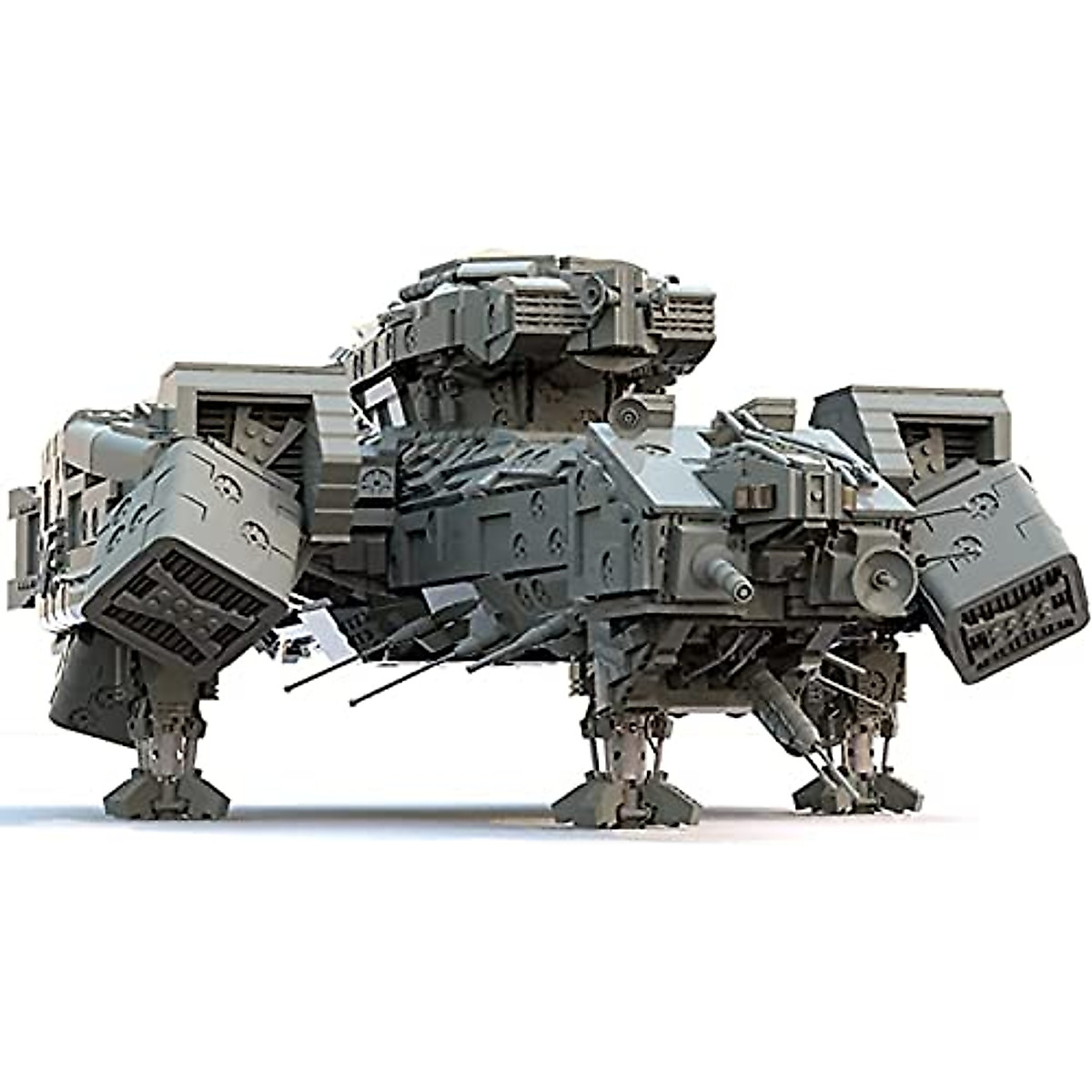 MOC-9803 Alien Commercial Spaceship Nostromo Spaceship Building Blocks,Small Particle Blocks MOC Set,Simulation Model,Compatible with L-e-g-o (9213PCS), 75 X 44 X 24.5cm