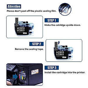 [Latest Version] LC3013 3011 ALLWORK Compatible Ink Cartridges Replacement for Brother LC3013 LC3011 Ink Cartridge Works with Brother MFC-J690DW MFC-J491DW MFC-J497DW MFC-J895DW Inkjet Printer 8 Packs