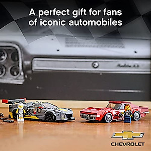 LEGO Speed Champions Chevrolet Corvette C8.R Race Car and 1969 Chevrolet Corvette 76903 Building Kit; New 2021 (512 Pieces)