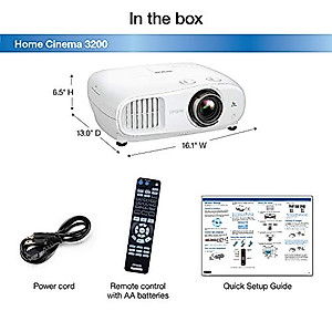 Epson Home Cinema 3200 4K PRO-UHD 3-Chip Projector with HDR