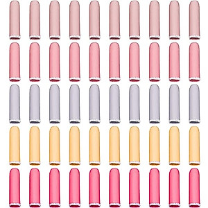 100 Pieces Finger Cots, Finger Protector Caps, Absorb Sweat Finger Cots, Mixed Color Medium Breathable Fingertips Sleeves for Eczema, Bruises or Calluses, Wear Prevention