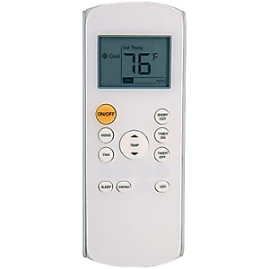 Replacement for Frigidaire Air Conditioner Remote Control Ffpa0822r1 Ffpa0822r10 Ffpa0822r11 FFPA1422R1 FFPA1422R10 FFPA1422R11 FFPA1022R1 FFPA1022R10 FFPA1022R11 FFPA1222R1 FFPA1222R10 FFPA1222R11