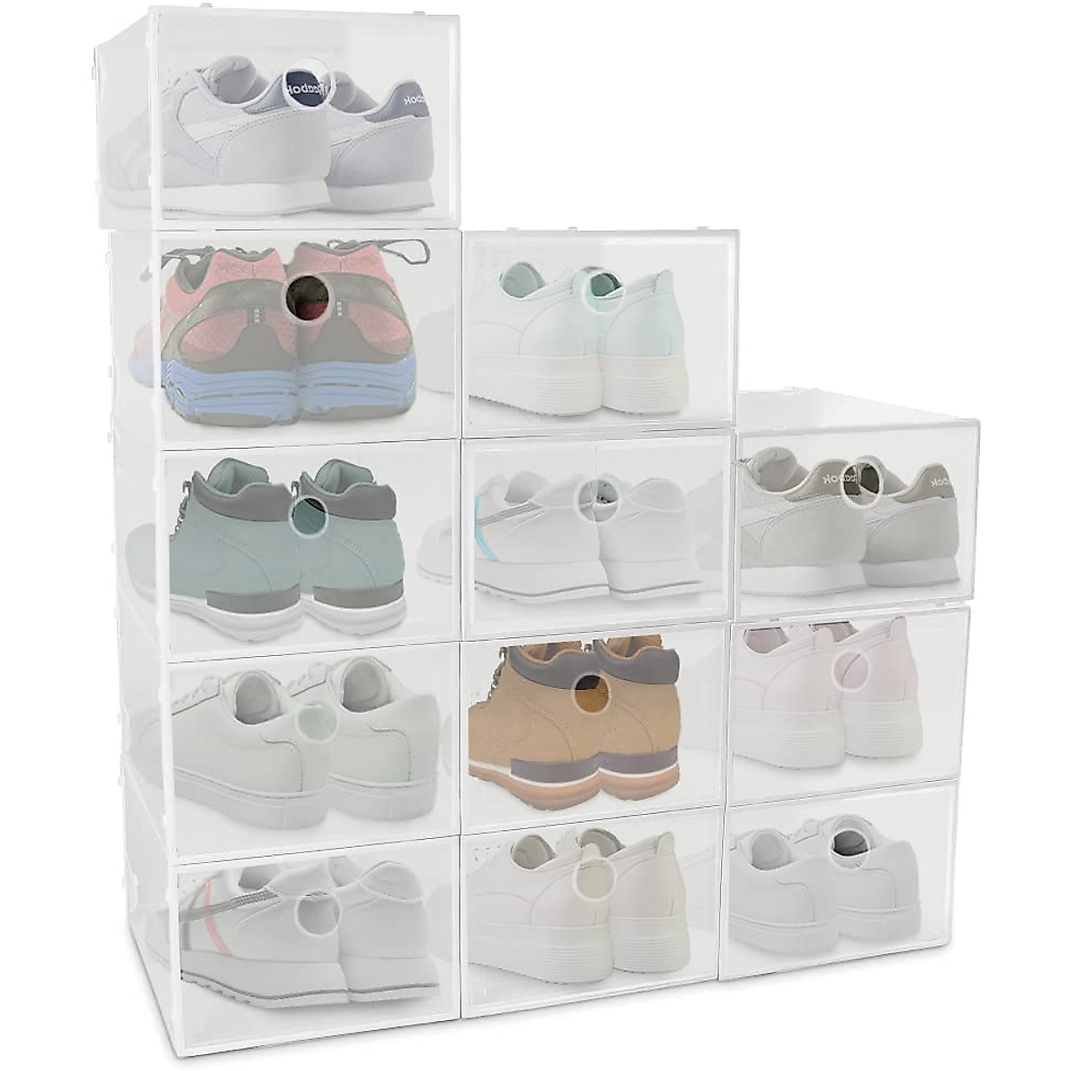Extra Large Shoe Organizer, Shoe Storage, XL Shoe Box, Clear Shoe Boxes Stackable, Shoe Boxes Clear Plastic Stackable, Shoe Storage Organizer, Shoe Storage Boxes, Shoe Case, Shoe Containers, Sneaker Storage