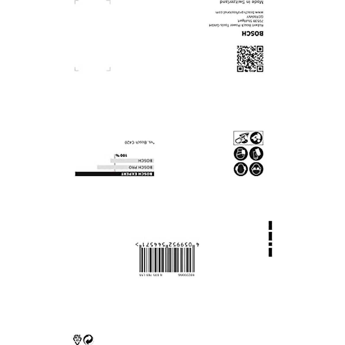 Bosch Professional 10x Expert C470 Sandpaper (100x150 mm, Grit 240, Accessories Multi Sander)