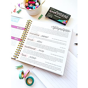 June & Lucy Calligraphy Kit for Beginners - Calligraphy Pen Set with Calligraphy Workbook