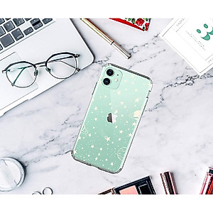 RANZ iPhone 11 Case, Anti-Scratch Shockproof Series Clear Hard PC+ TPU Bumper Protective Cover Case for iPhone 11 - Universe